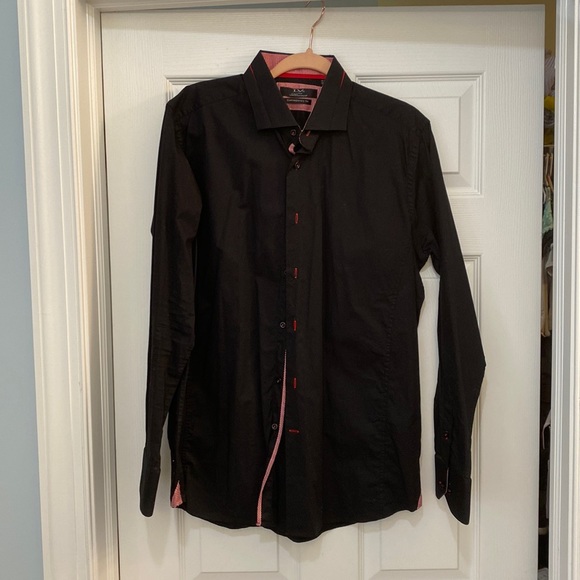 LVs by Levinas | Shirts | Lvs By Levinas Mens Black Dress Shirt | Poshmark